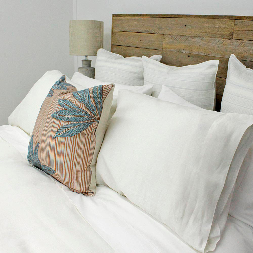 White Lane - White Linen Quilt Cover Set |Ecodownunder