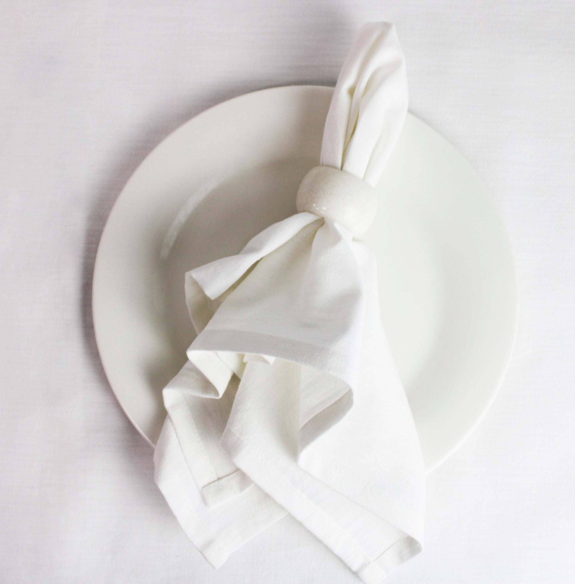 Organic Cotton Table Napkins | White | Ecodownunder