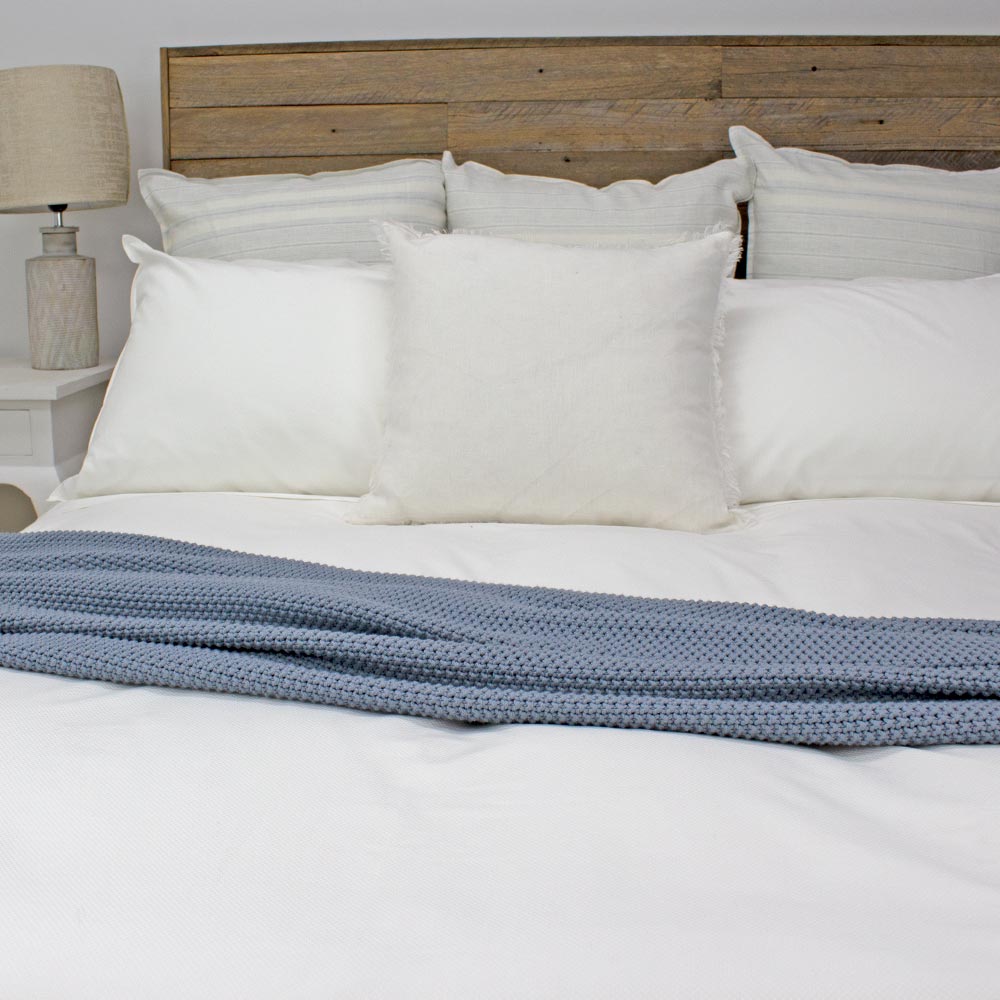 Bayview Check White Quilt Cover Sets | Ecodownunder